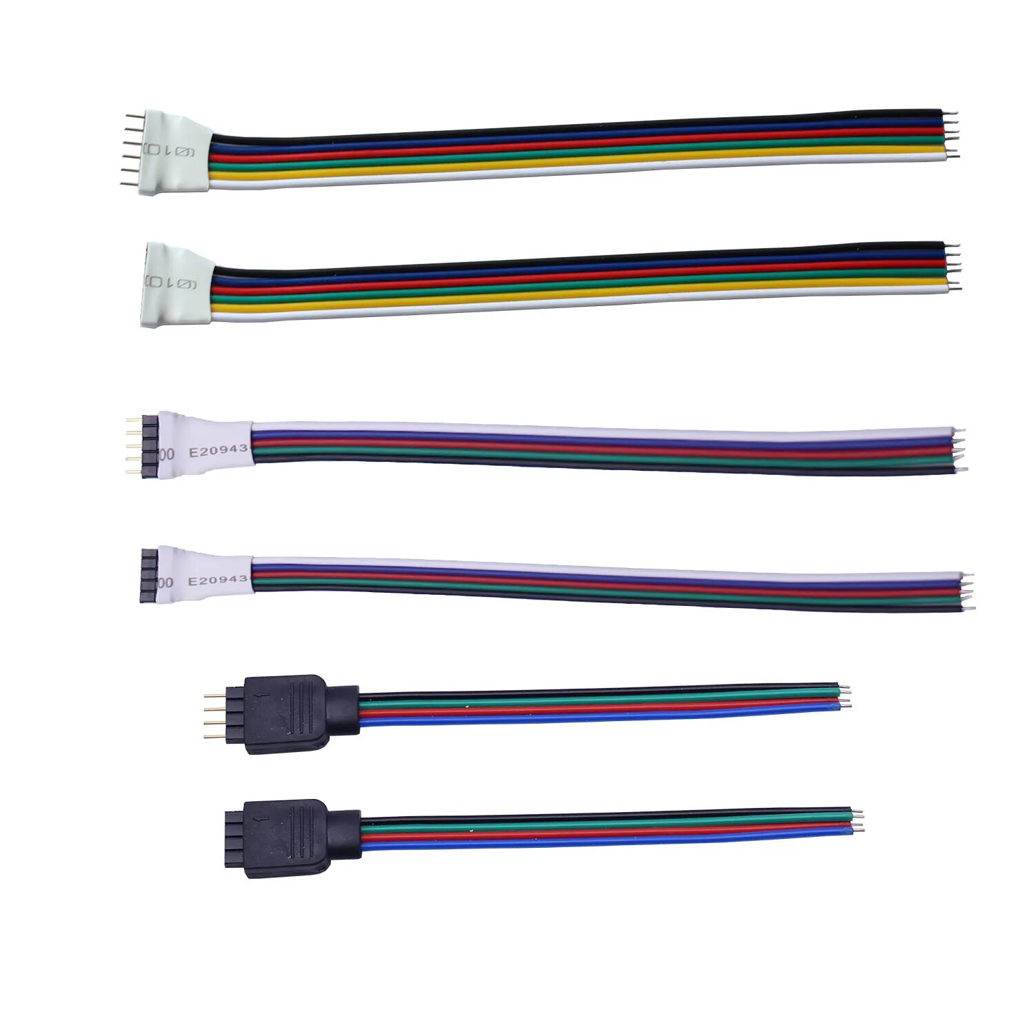 RGB разъемы для светодиодной ленты 5 шт. male, 6 Pin