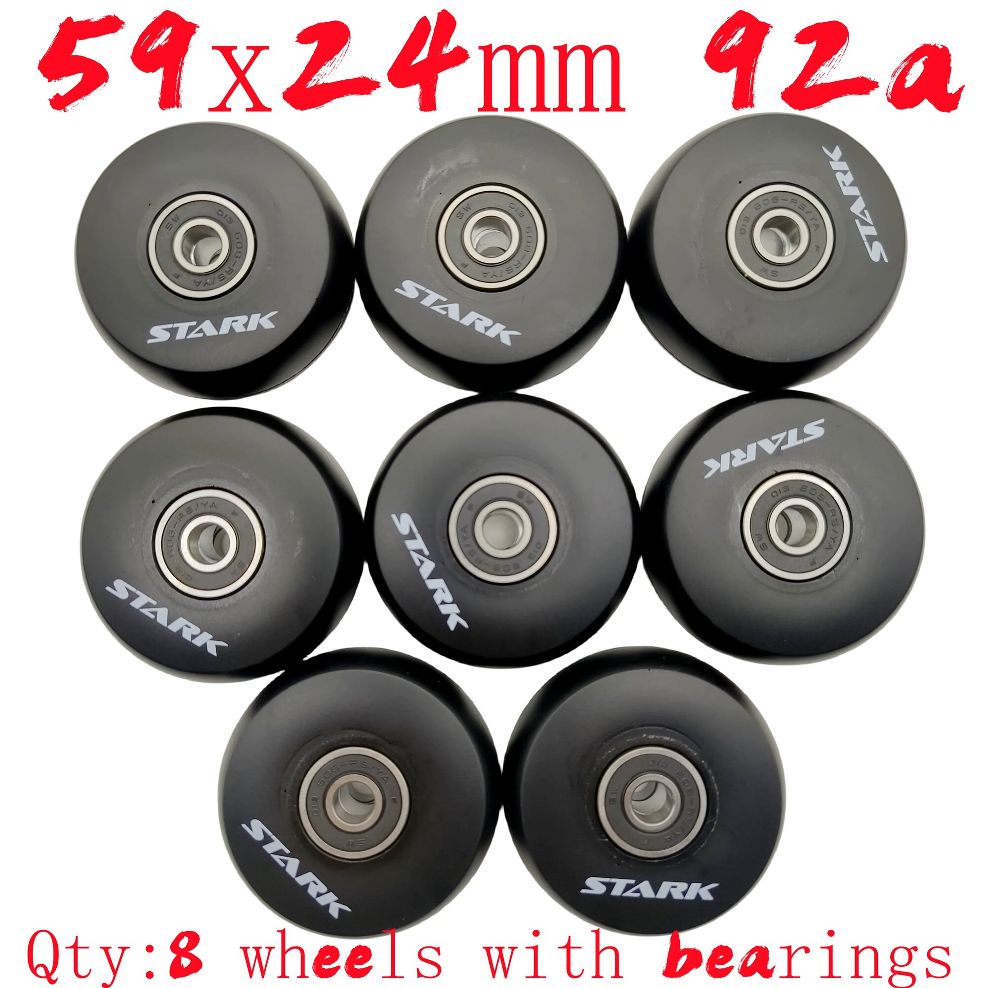 Бесплатная доставка агрессивное колесо для скейтбординга 58x24 мм 90А 8 шт./лот зеленый цвет 58 мм Черный, 59x24mm 8pcs