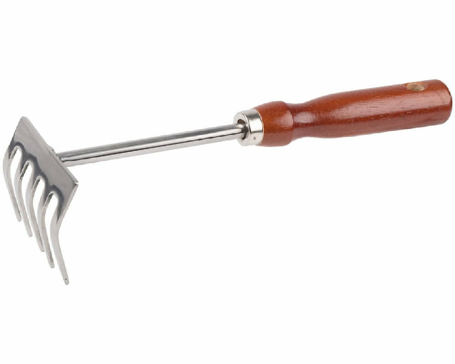 Ручные грабельки GRINDA 250 мм, нержавеющая сталь, деревянная ручка (8-421149_z01)