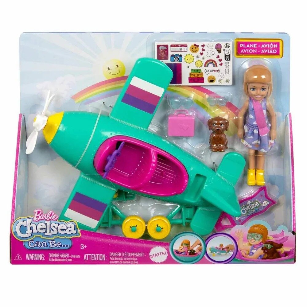 Кукла Mattel Barbie - Кукла Челси на самолете с аксессуарами - Барби HTK38