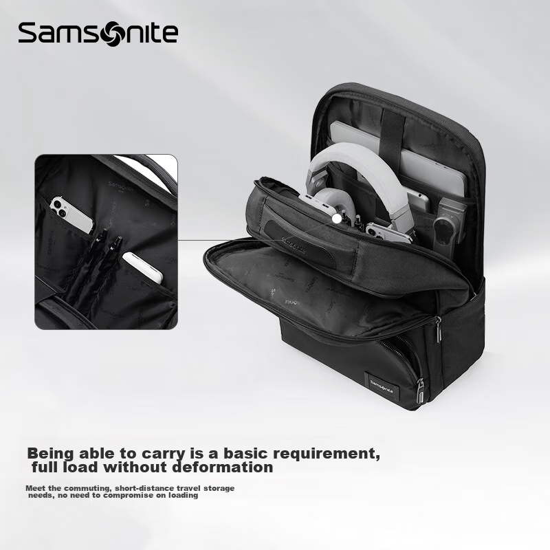 Samsonite Laptop Backpack for Men, Large Capacity 16-Inch Urban Backpack, Business Travel Commuter Bag, Fashionable Antibacterial