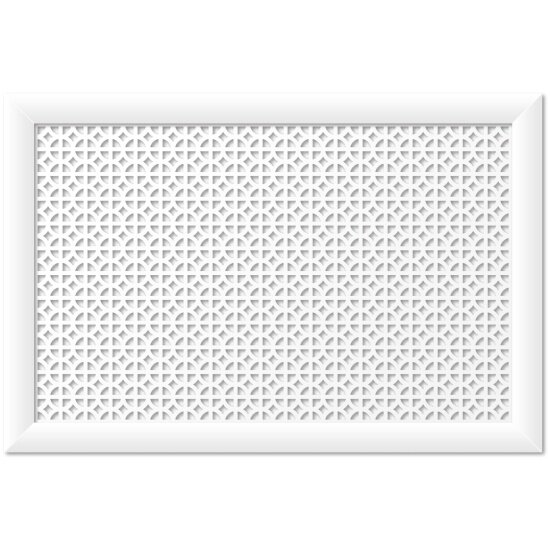 Экран для радиатора ТМ Стильный Дом 90х60см, Сусанна белый