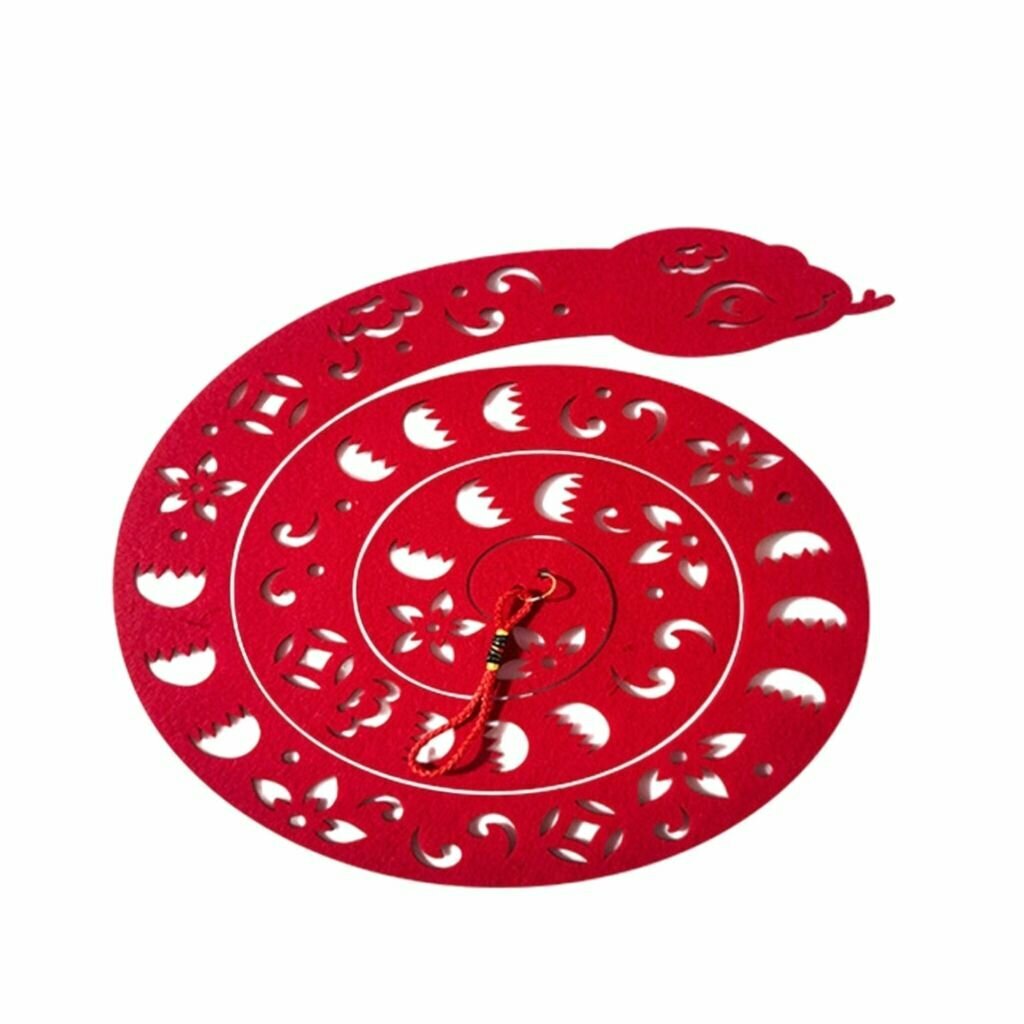 Внутренние подвесные украшения на Лунный Новый год 2025, орнамент Змея для дома и офиса