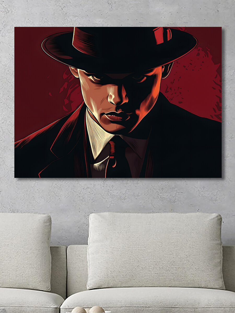 Картина интерьерная - "Гангстеры, мафия", 60х80 см.