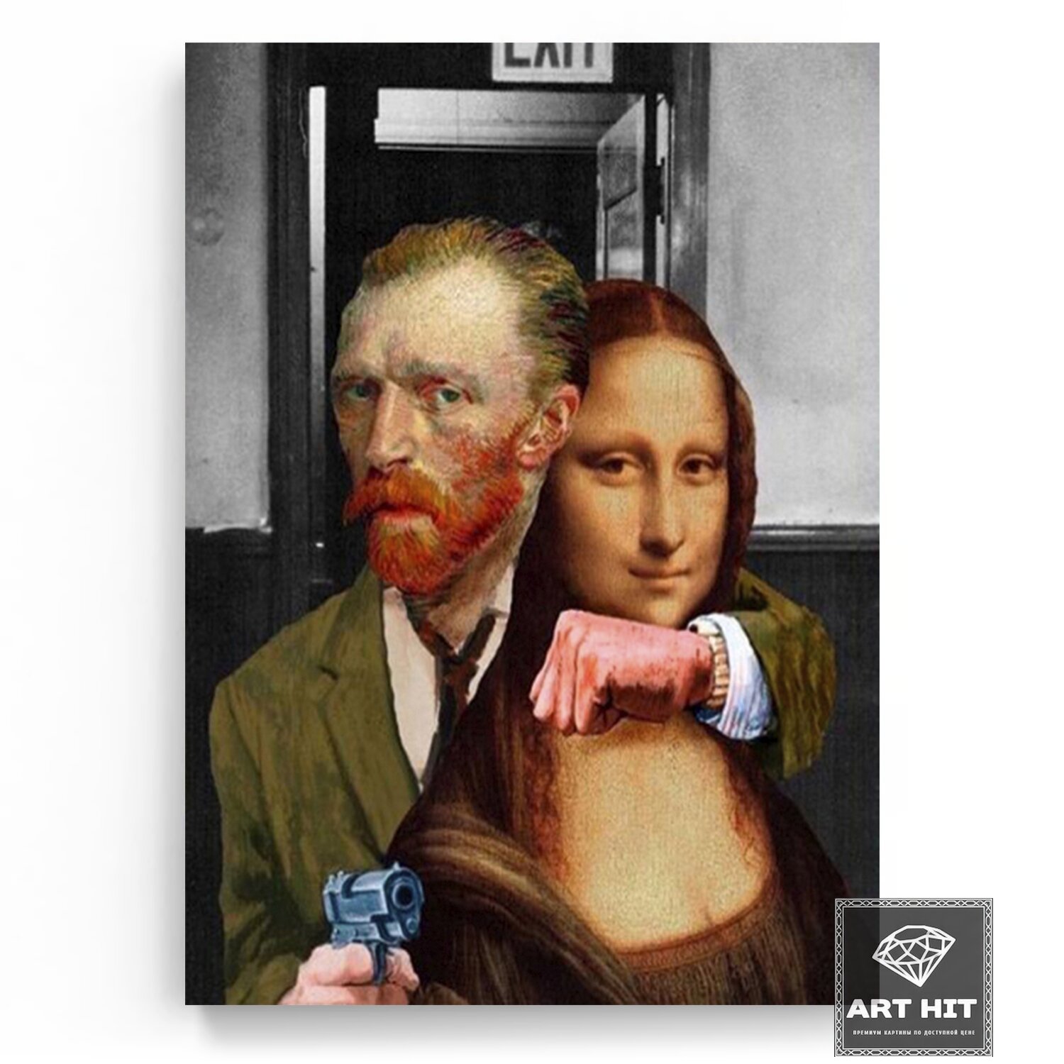Картина на стену для интерьера - "Поп арт, современное искусство", 30х40 см.