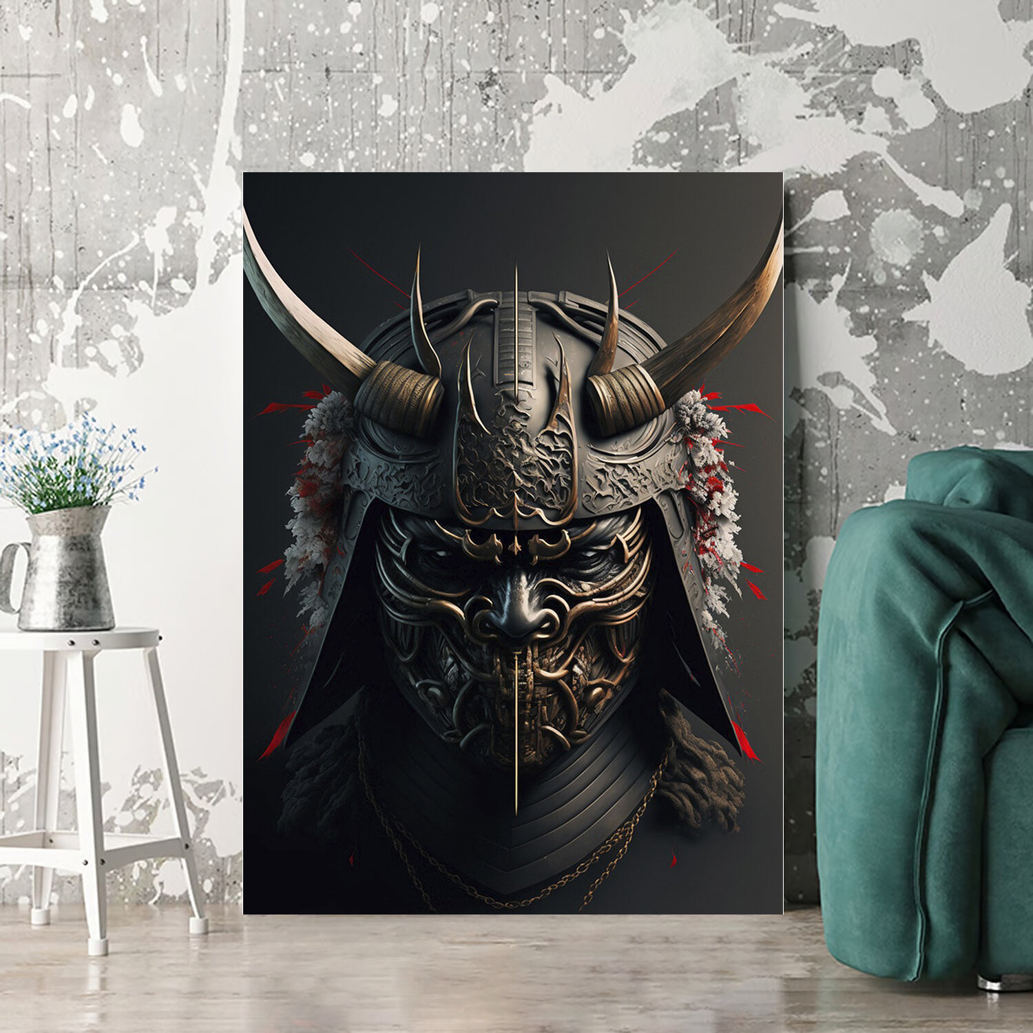 Картина на холсте - "Бусидо, японский стиль", 40х60 см.