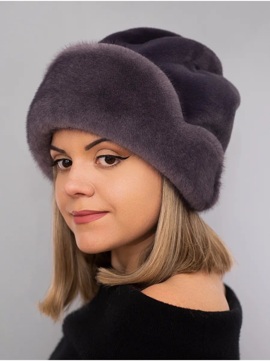 Шапка Шапки из искусственного меха 2025 г . для женщин