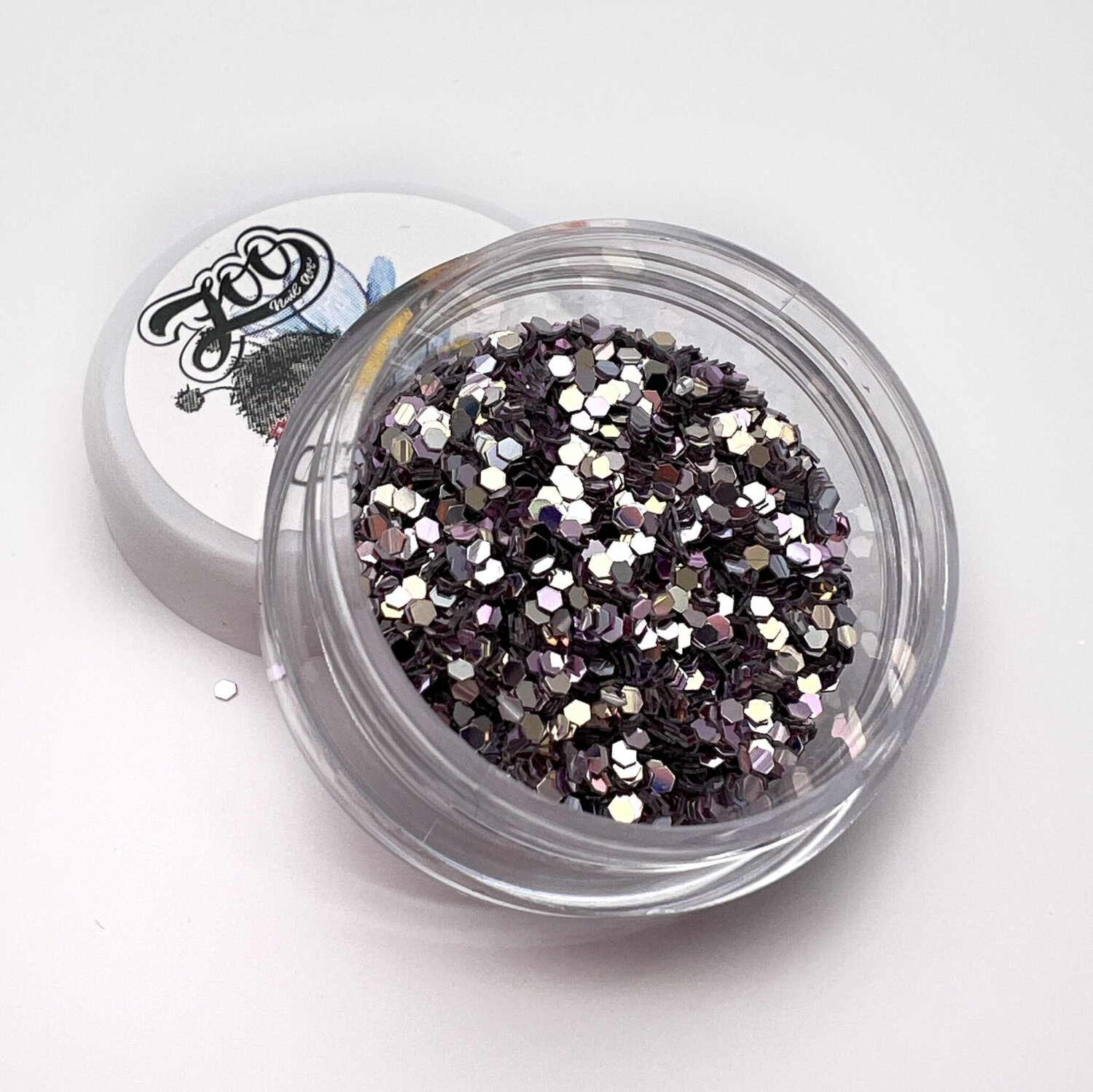 Шестигранники микс Диско соты Zoo Nail Art 1 мм №1722 розовый 2 г