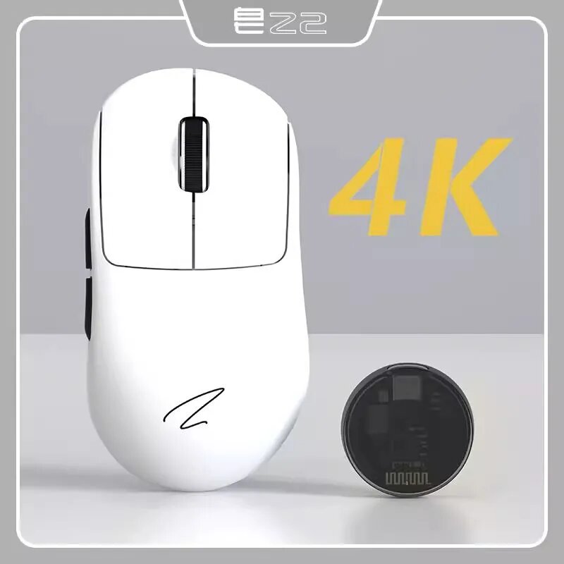 ZAOPIN Игровая мышь беспроводная Z2, +4K приёмник, белый, черный