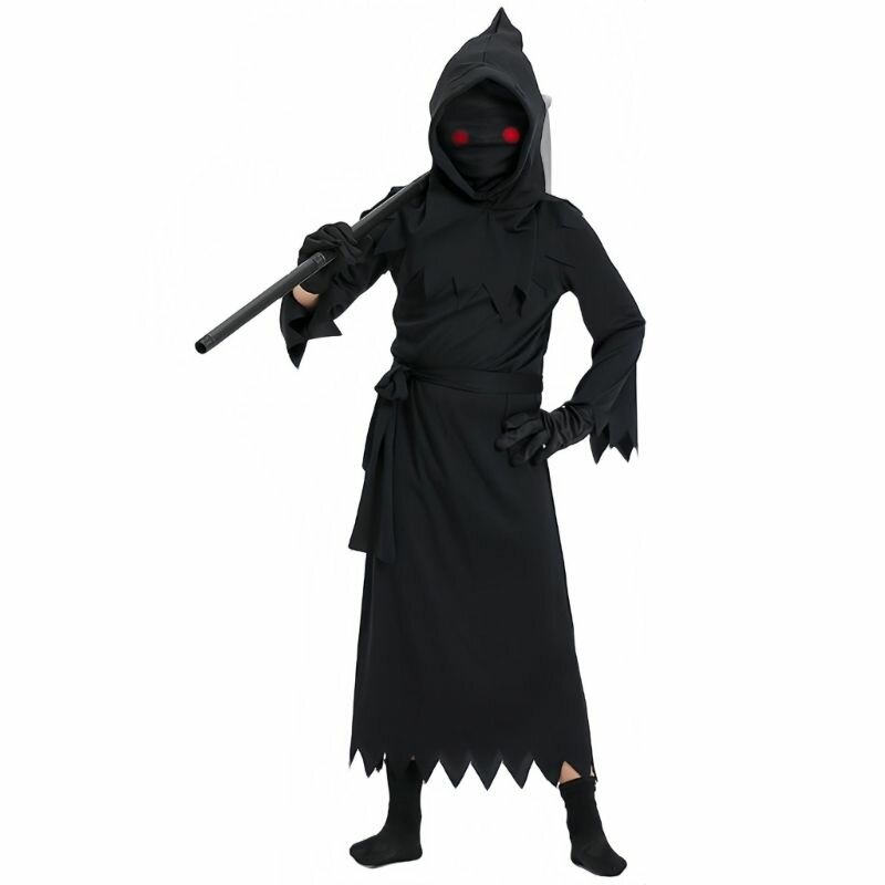 Детский Светящийся костюм Мрачного Жнеца на Хэллоуин-Z 001-S