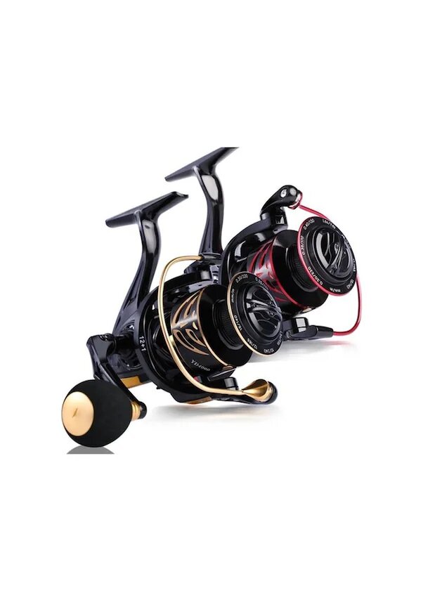 Рыболовная катушка Golden Sougayilang 12+1 BB, алюминиевая шпуля с ЧПУ, катушка для морской рыбалки, сверхгладкая, серия GL2000.