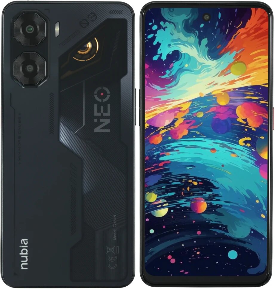 6.8" Смартфон Nubia Neo 3 5G 8/256 ГБ, IPS, GPS, 6000 мА*ч, черный
