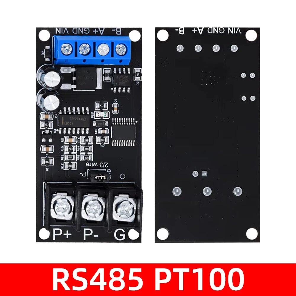 Температурный датчик Baishundianzi RS485 MODBUS RTU 12-24В RS485 PT100