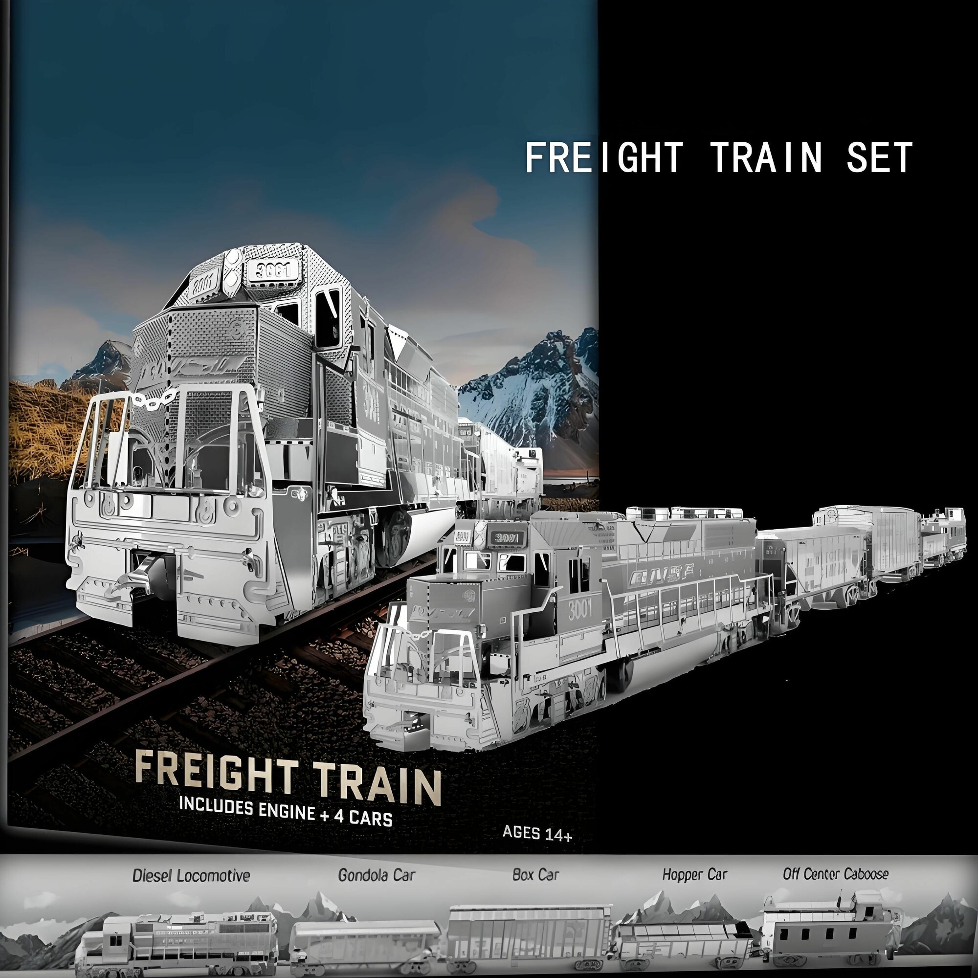 Сборная модель железнодорожной техники