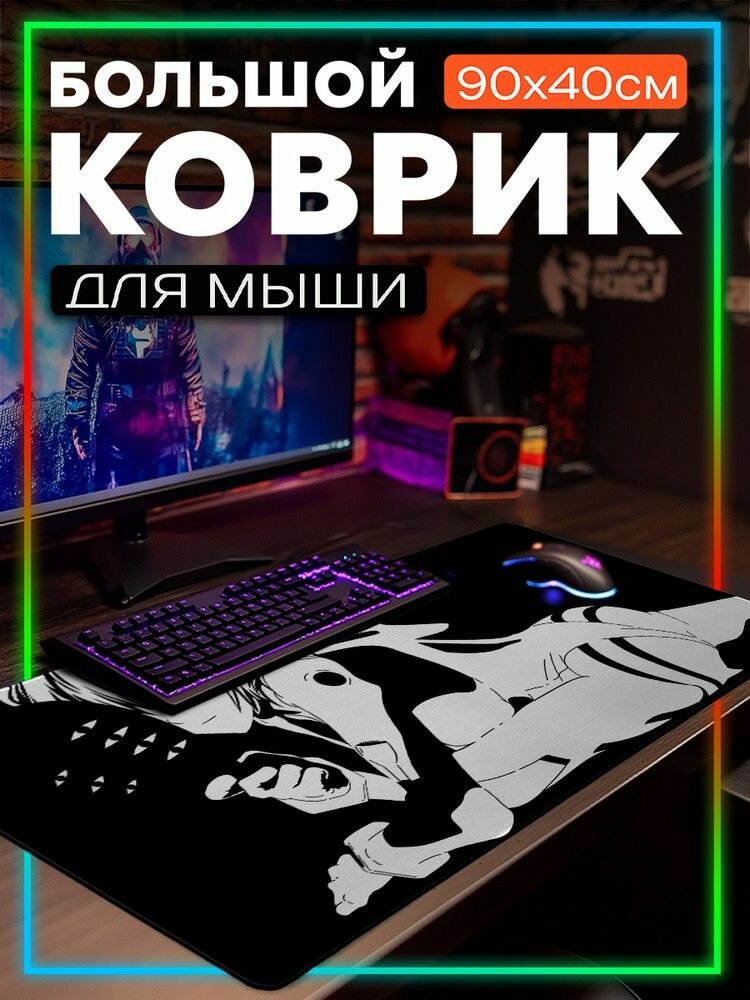 Коврик для мыши 90x40 с принтом аниме евангелион (рей аянами, девушка, тян) - 32505501