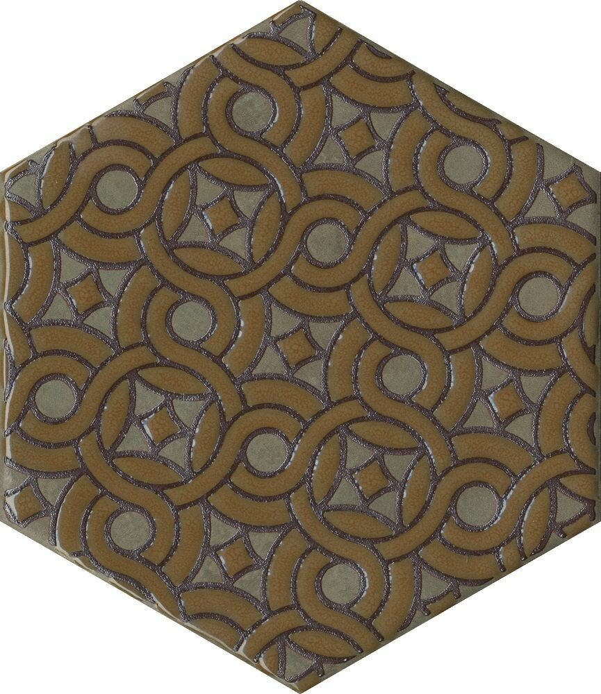 Керамический гранит KERAMA MARAZZI VT/B559/SG23041N Декор Гроссето коричневый 20x23,1x0,7 Цена за 1/шт