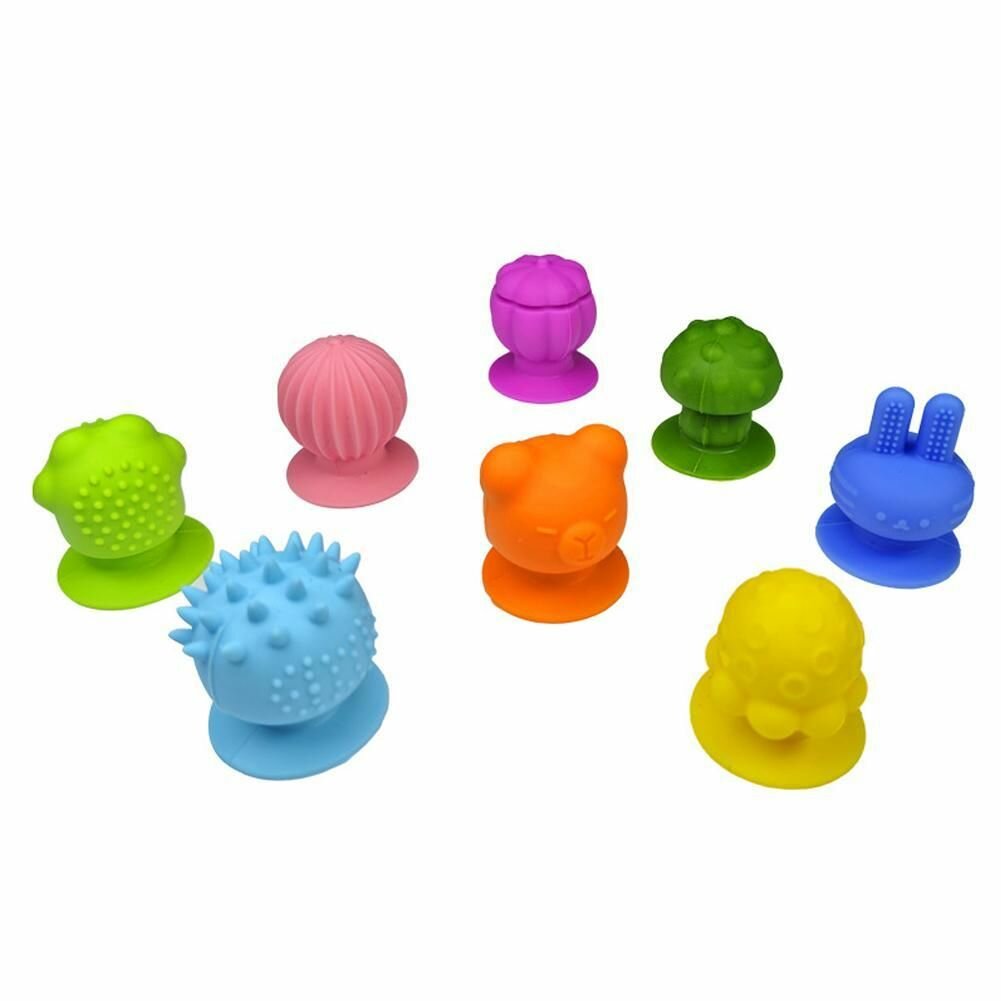 8 шт. Игрушки для ванной на присосках, для купания, развивающая для малышей, мальчиков и девочек