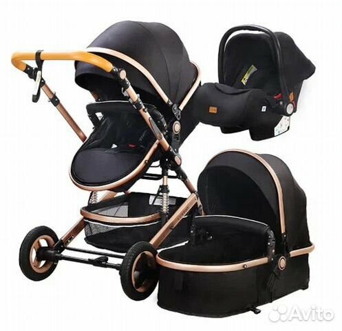 Детская коляска для новорожденных 3 в 1 Luxmom 530W трансформер