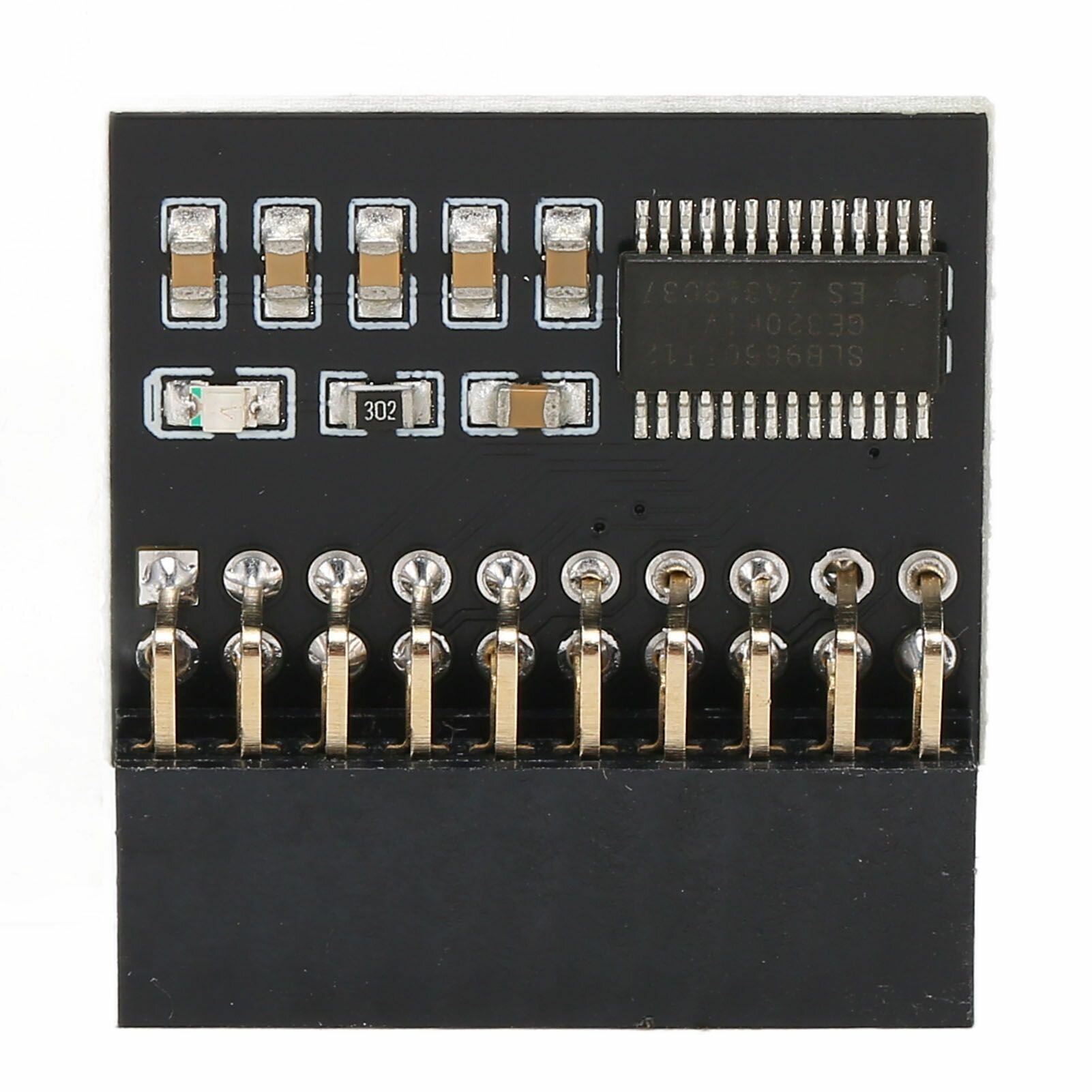 20-контактный модуль LPC TPM 1.2 для материнской платы, прочный материал с высокой безопасностью, стабильный интерфейс, совместимость с памятью DDR4