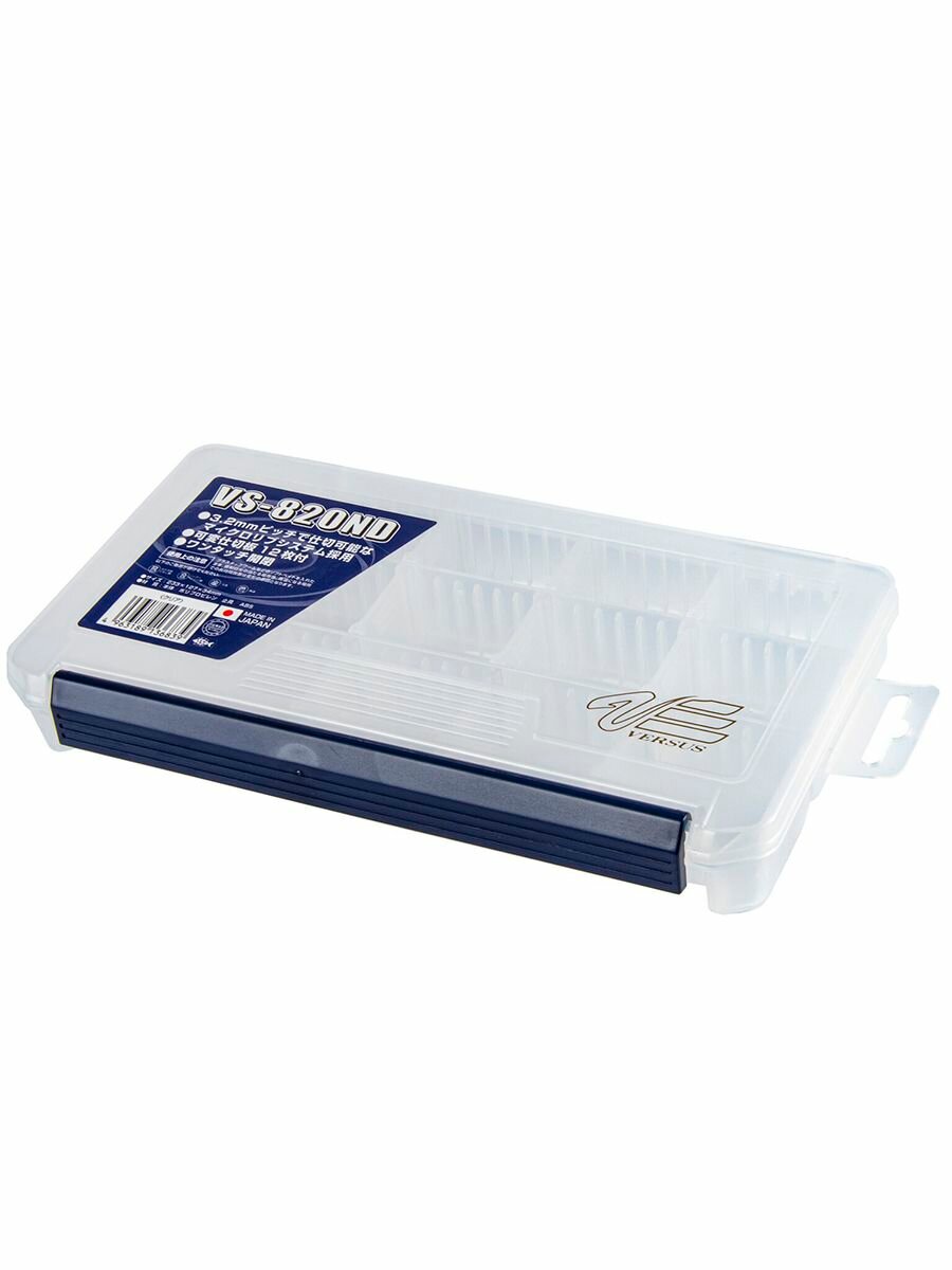 Коробка рыболовная Meiho Versus VS-820ND Clear 233x127x34