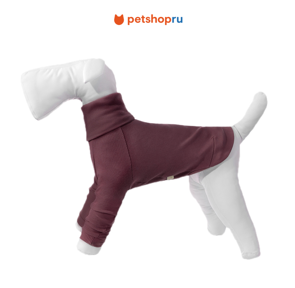 Lelap одежда Водолазка "Long" для собак, лавандовый, M, спинка 39-43 см