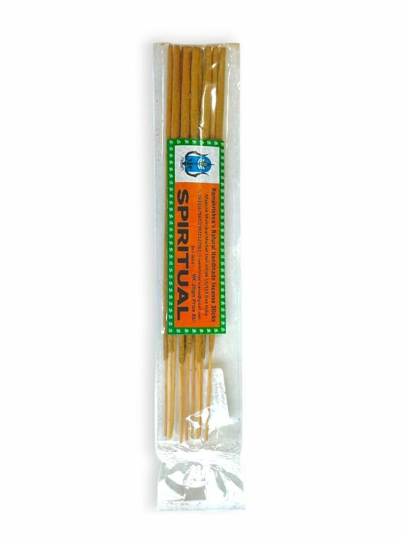 SPIRITUAL Ramakrishna's Natural Handmade Incense Sticks (духовные натуральные благовония ручной работы, Рамакришна), 20 г.