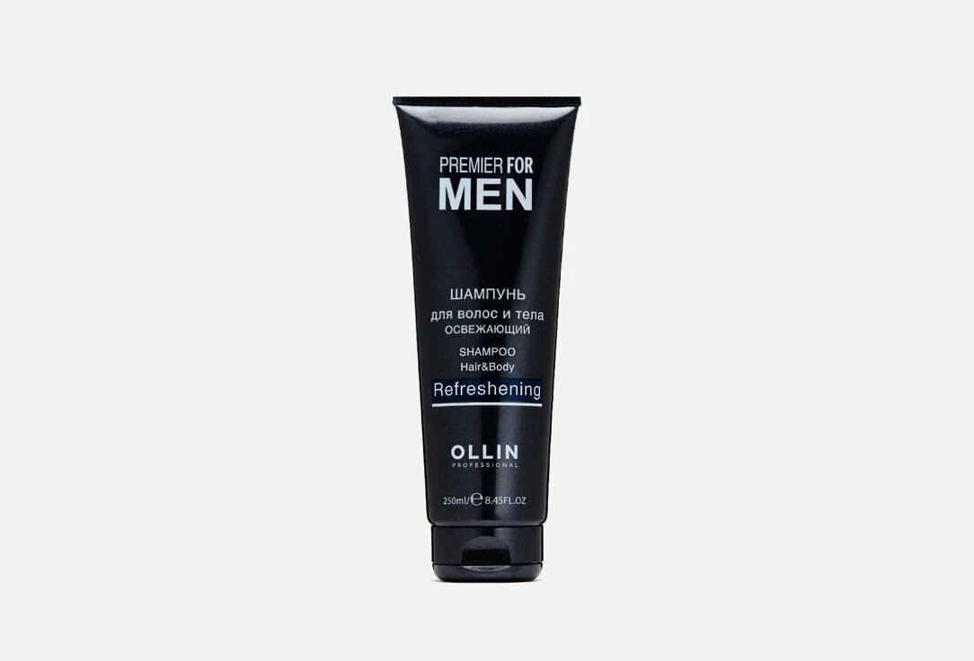 OLLIN PREMIER FOR MEN Шампунь для волос и тела освежающий 250мл