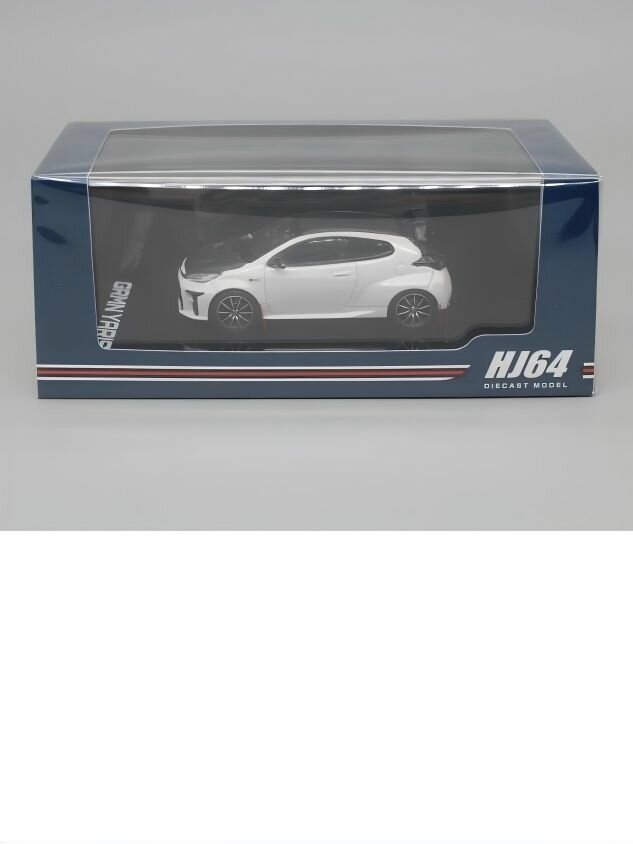 Машинка Hobby Japan 1/64 Toyota GR GRWN Yaris White Die-cast Alloy Car Model Collection Toy Gift