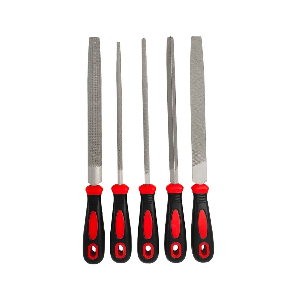 5шт 6/8/10/12 дюймов Сверхмощный Набор Напильников По Дереву Напильник-Рашпиль Круглый Плоский и Полукруглый для Столяра-Плотника Эргономичный