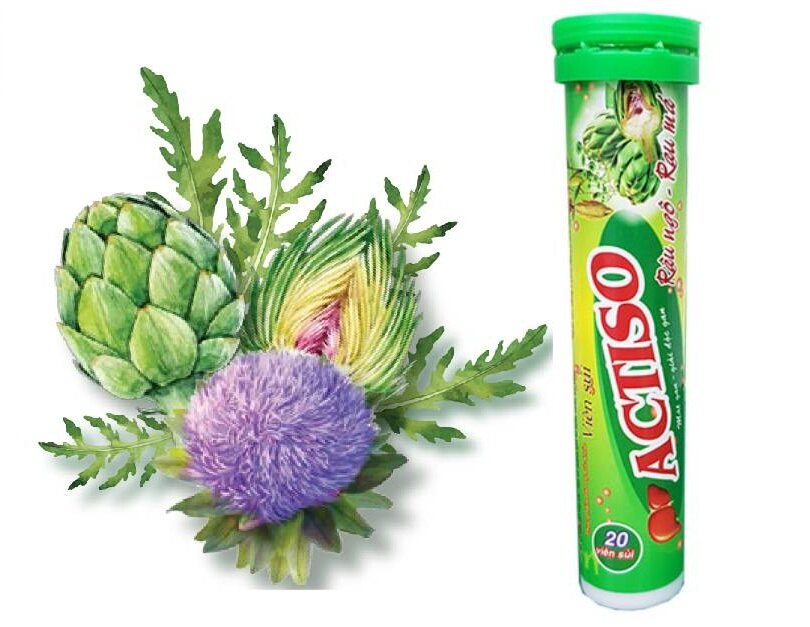 Шипучка ActisoGinin, с витамином C и артишоком, для иммунитета, 20 таблеток