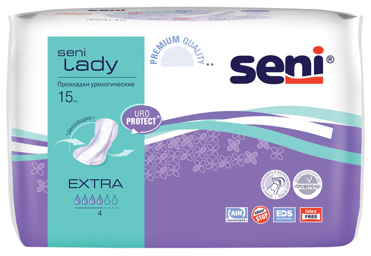 Seni Урологические прокладки для женщин Seni Lady Extra 15 шт