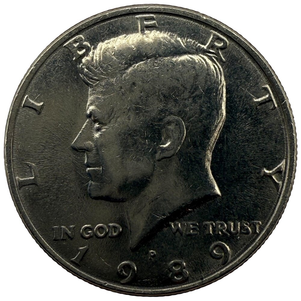 США 50 центов (1/2 доллара) 1989 г. (Полдоллара Кеннеди) (P)