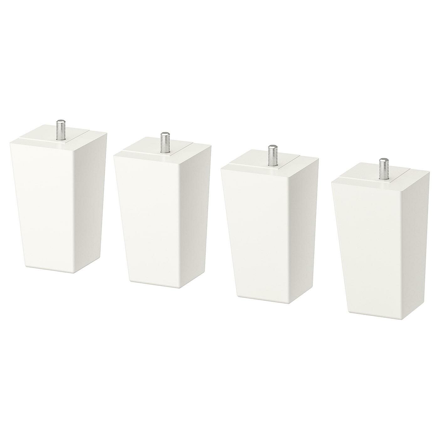 LATTHET IKEA 103.955.91 Ножки мебельные 4 шт. 11 см белый/дерево