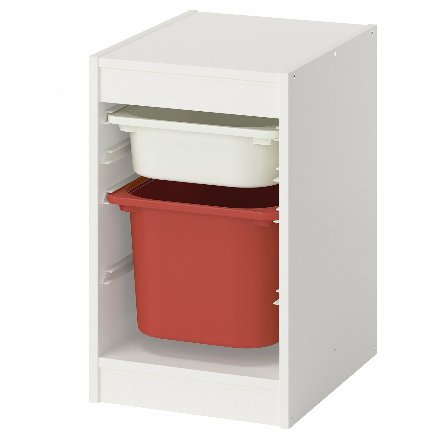 TROFAST IKEA 196.019.78 Комбинация для хранения с ящиками 34x44x56 см белый/красный
