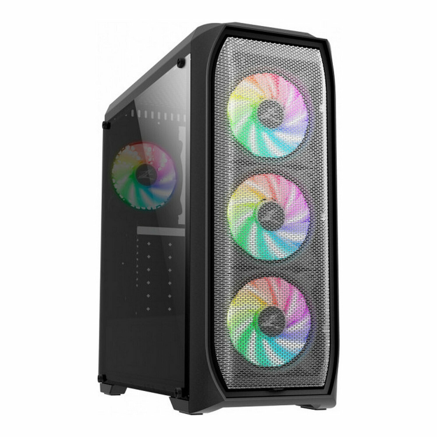 Корпус Midi-Tower Zalman N5 MF Black, RGB-подсветка, ATX, черный
