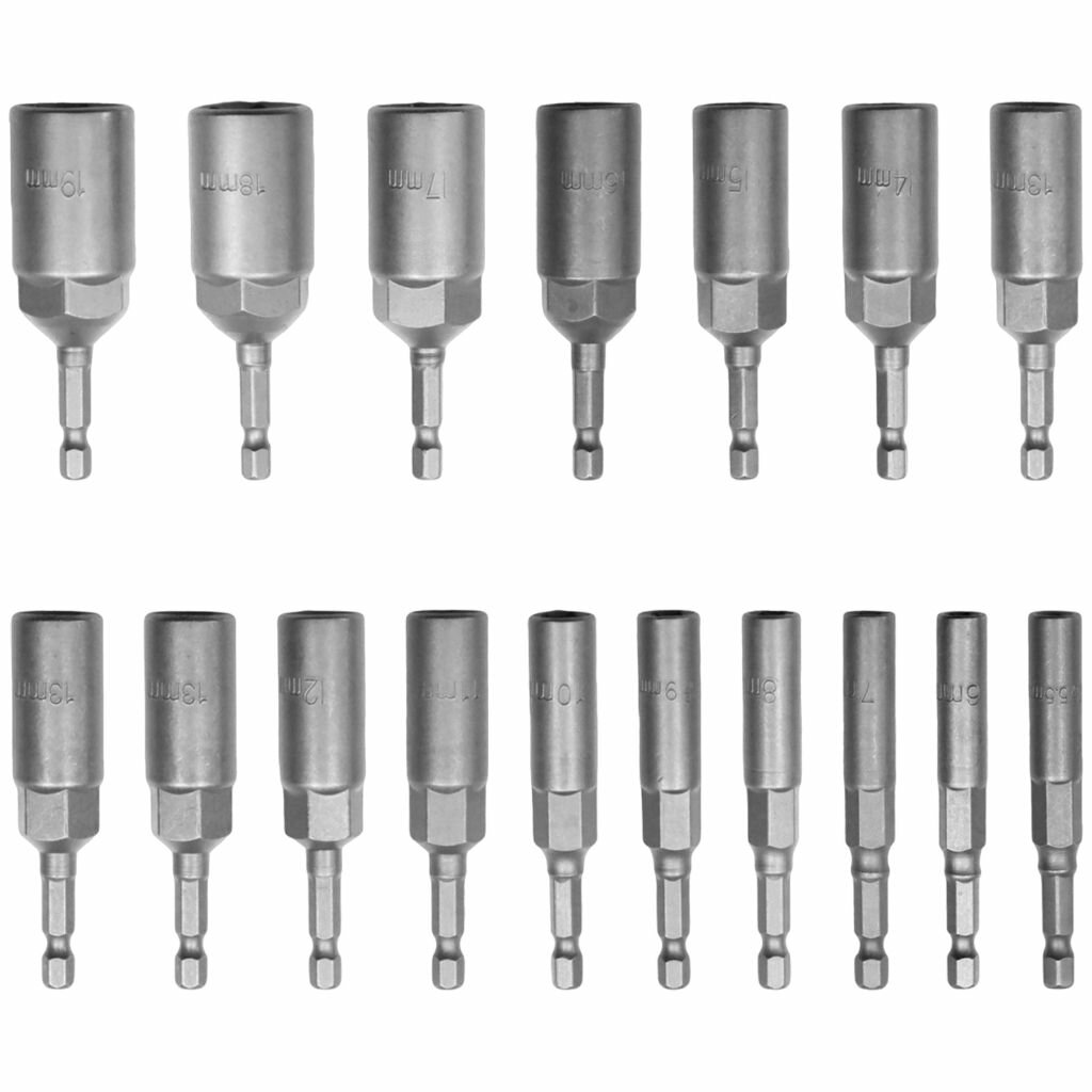 1 комплект торцевых головок для электрической дрели с углублением 15*-80 мм