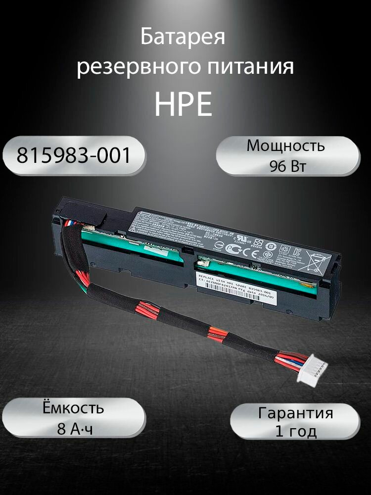 Батарея резервного питания 96W Smart Storage Megacell 815983-001, 727258-B21, 727260-002, 878643-001