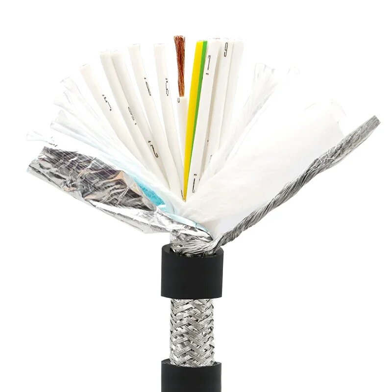 Кабель TRVVP Minzan медный 7-24 жильный 0.75mm 18AWG, 12core, 1m