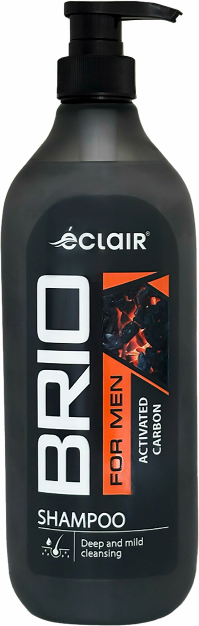 ECLAIR BRIO Шампунь для волос ACTIVATED CARBON FOR MEN 730 мл
