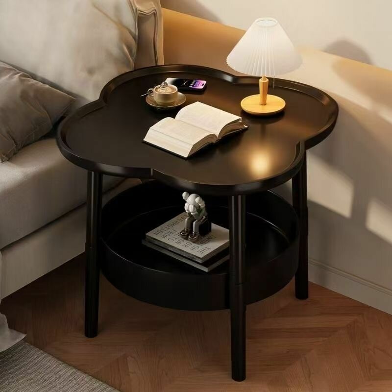 Clouds журнальный стол — современный круглый кофейный столик из белого пластика для гостиной, спальни и офиса.