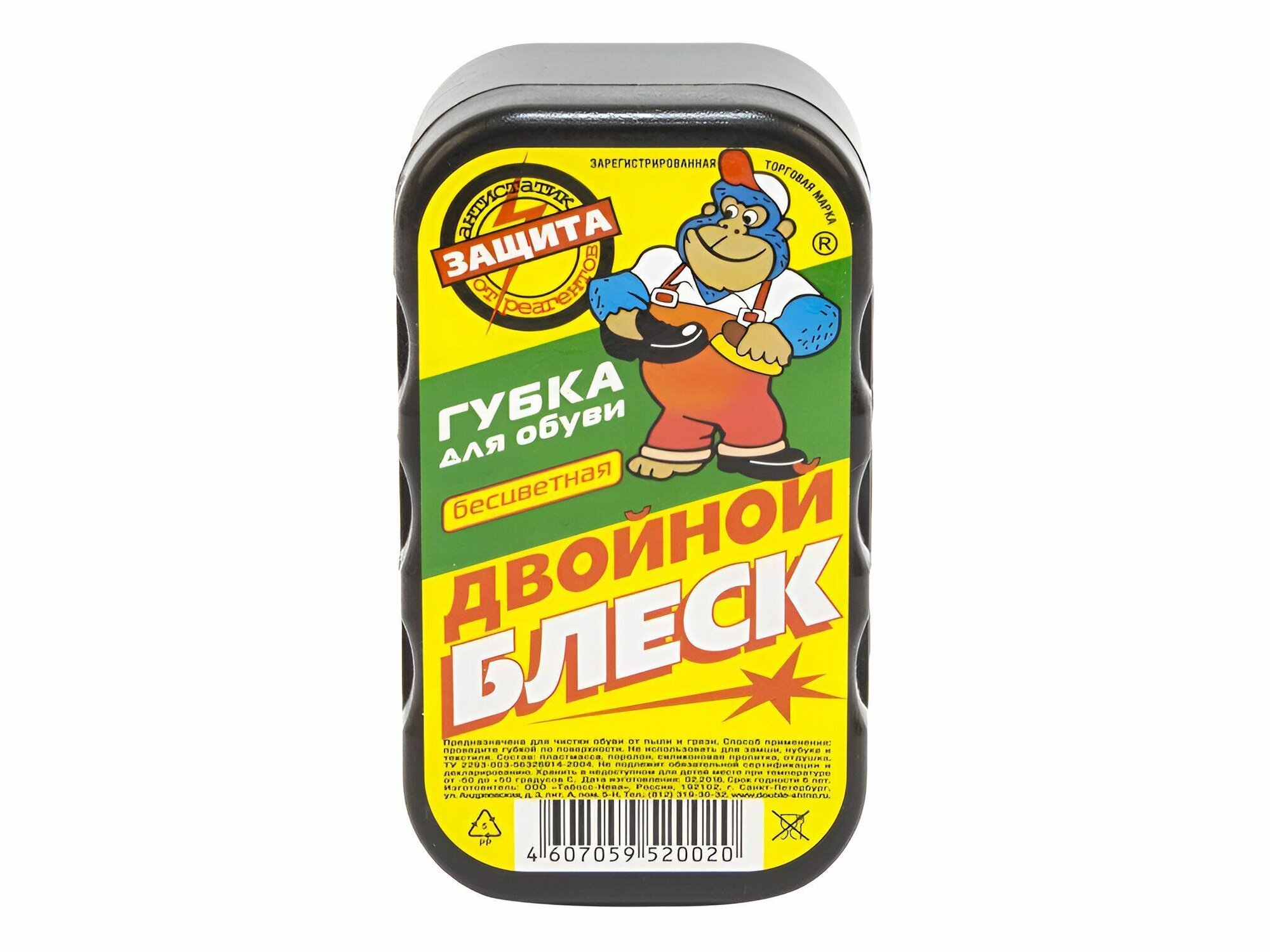 Двойной блеск Губка для обуви Стандарт бесцветная