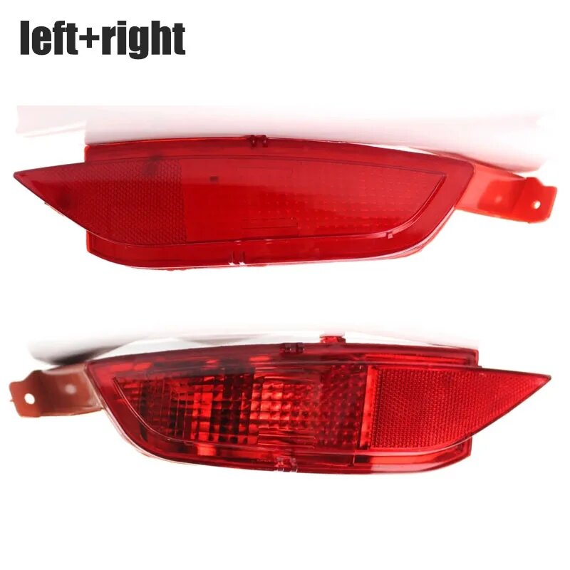 Левый и правый отражатель заднего бампера, отражатель заднего бампера, противотуманная фара в сборе для Ford Fiesta Mk6 Mk7, запасные части red-1pairs