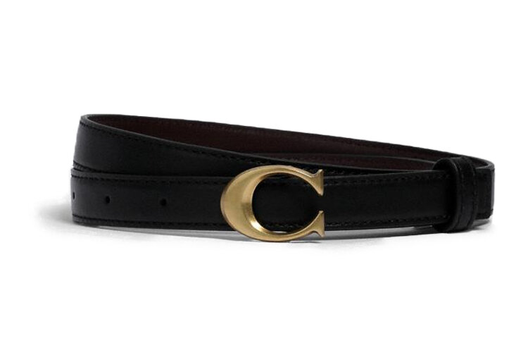 COACH Ремни из коровьей кожи Женские Черные Ширина 1,8 см M
