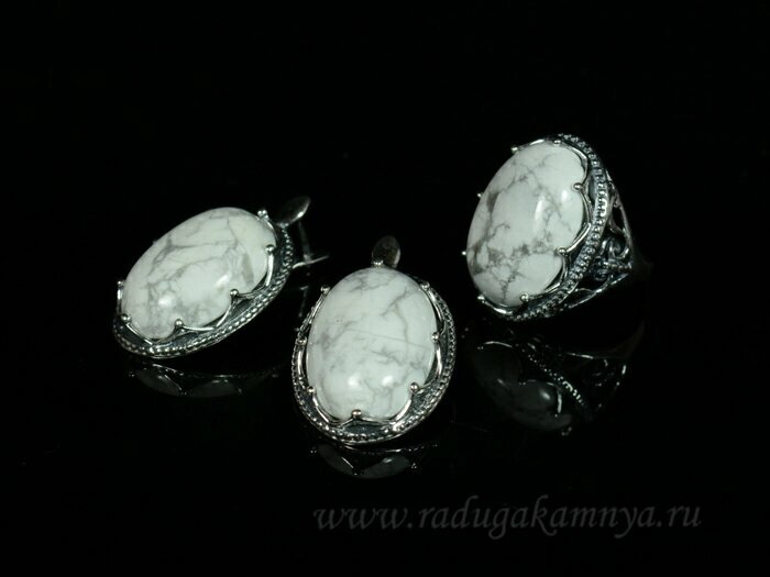 Серьги, кахолонг