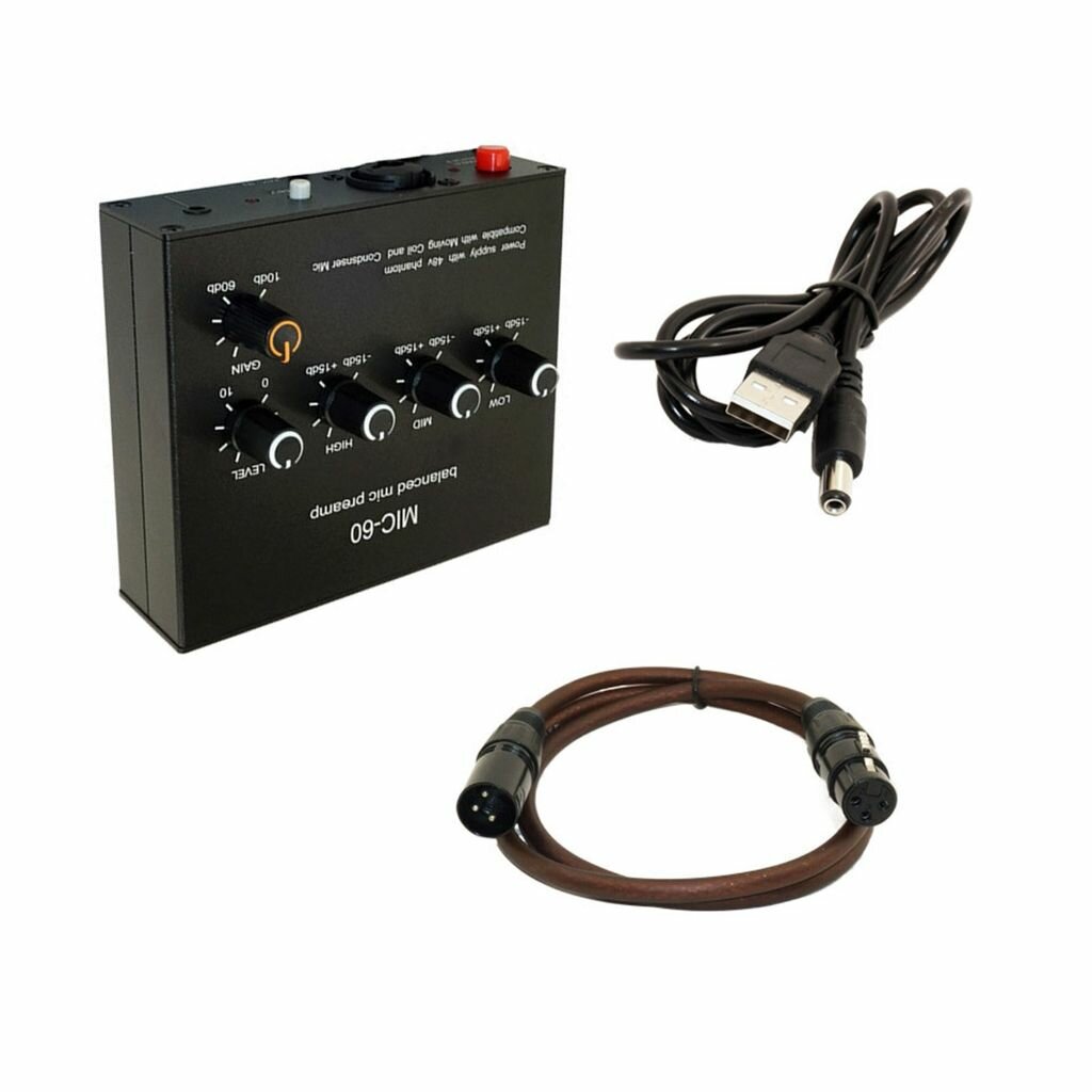 Микрофонный усилитель для записи и стриминга