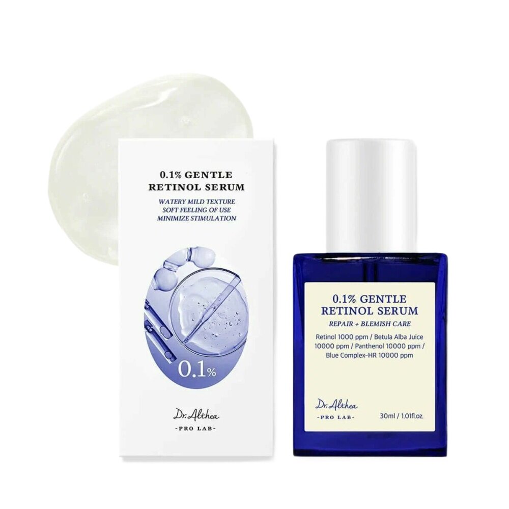Нежная сыворотка с 0,1% ретинола и бакучиолом Dr. Althea Gentle Retinol Serum, 30 мл.