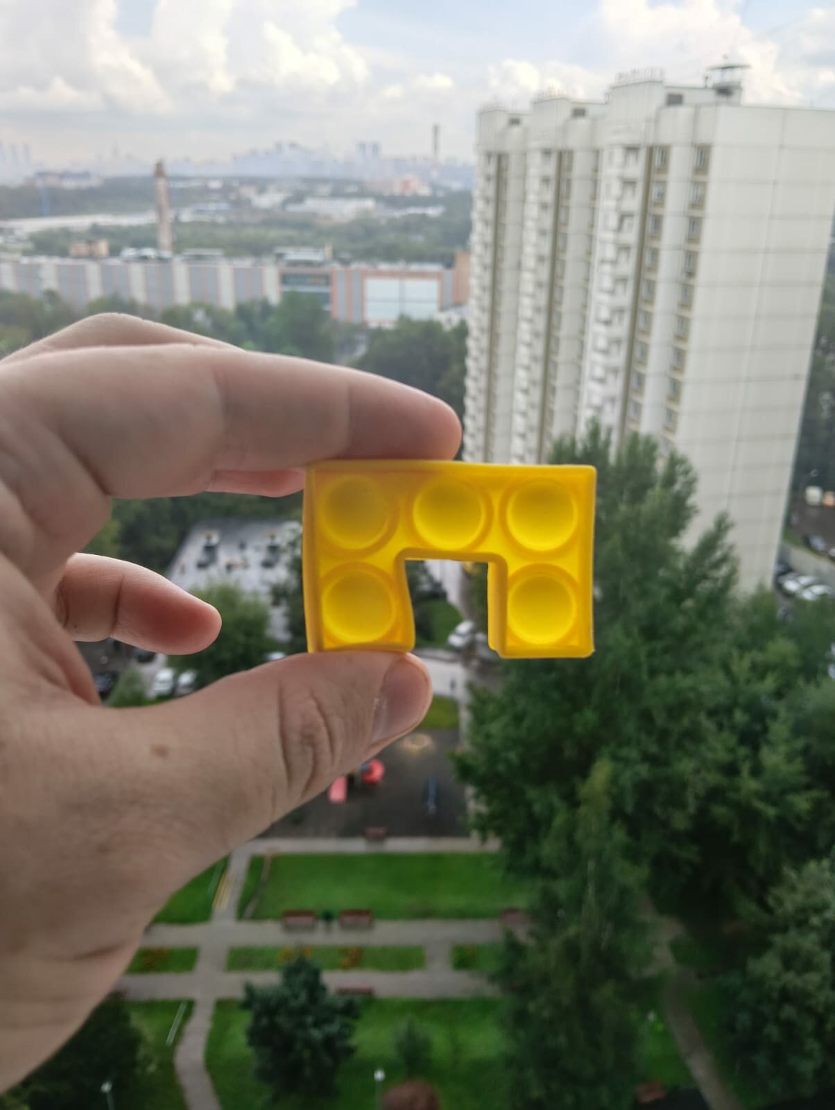 Фигура тетриса перевернутая L поп-ит