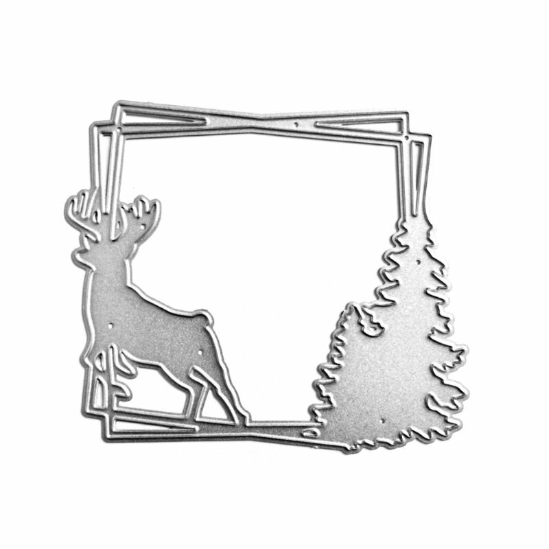 Форма для ножей своими руками-QB-3519 рамка с оленем