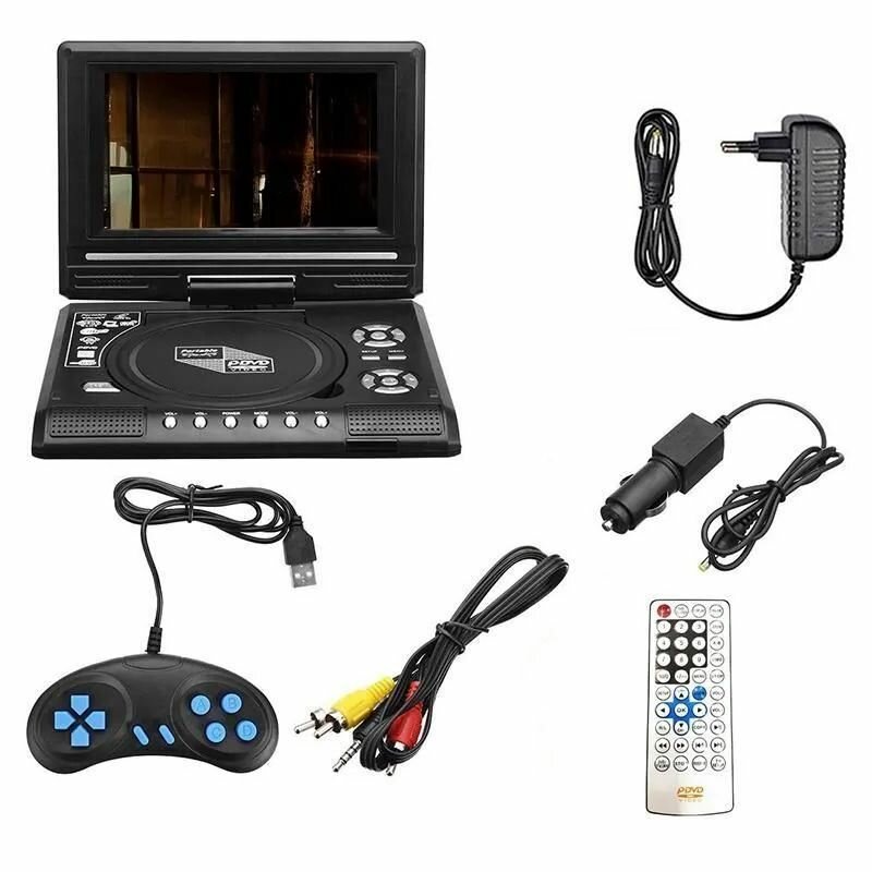 7,8 дюймовый портативный домашний автомобильный DVD-плеер VCD CD MP3 HD DVD-плеер