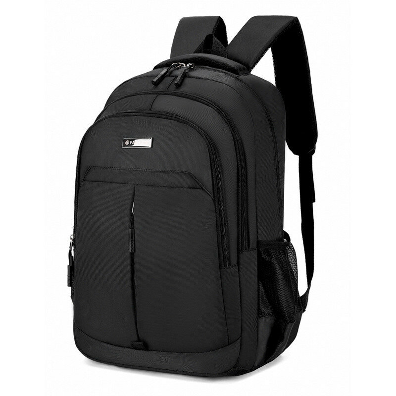 Backpack apple large capacity casual travel backpack with striped pattern and ergonomic shoulder straps for students black